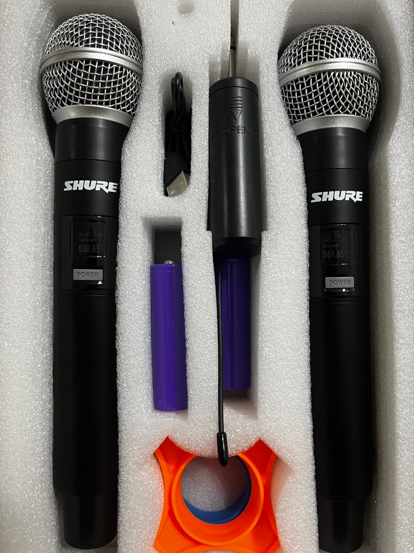 Shure High Quality Wireless Microphone System, Audio, Microphones on ...