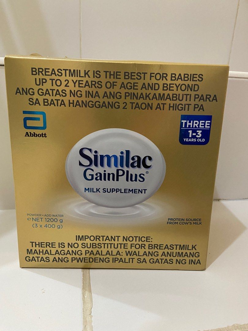 Similac Gain 3 - 1200grams, Babies & Kids, Nursing & Feeding ...