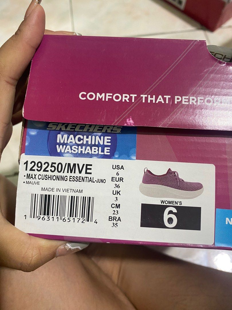 Skechers Max Cushioning Essential-Juno Mauve, Women's Fashion, Footwear ...