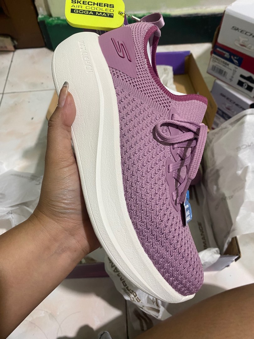 Skechers Max Cushioning Essential-Juno Mauve, Women's Fashion, Footwear ...