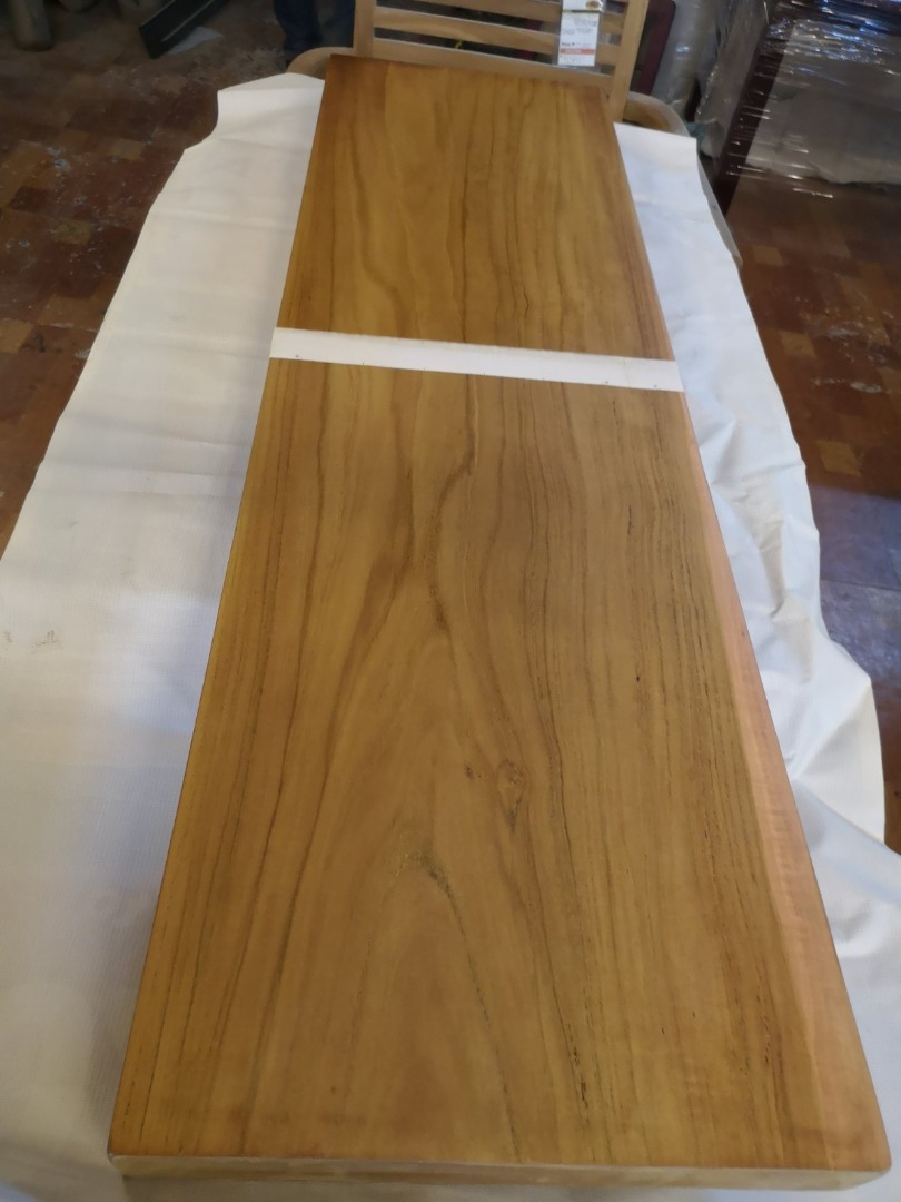 Solid Ancient Teak (at least 70 years old) One Piece 2 x 25 x 200cm ...