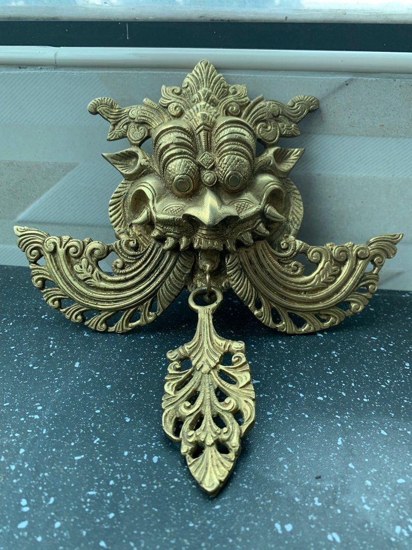Solid Brass Dragon Head Wall Mount, Furniture & Home Living, Home Decor ...