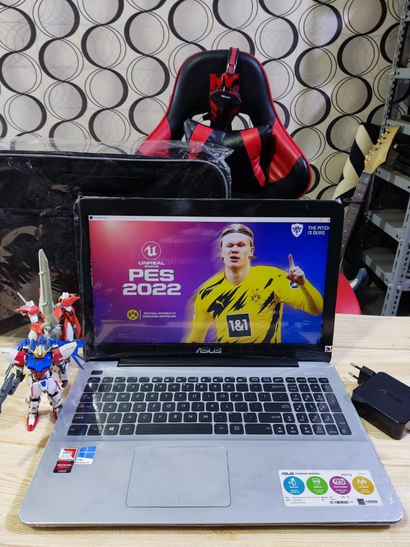[SSD] Jual Cepat Laptop Spek Gaming Asus X555QA-329 A12 Seri Tinggi RAM 8GB/SSD 256Gb Batre awet ...
