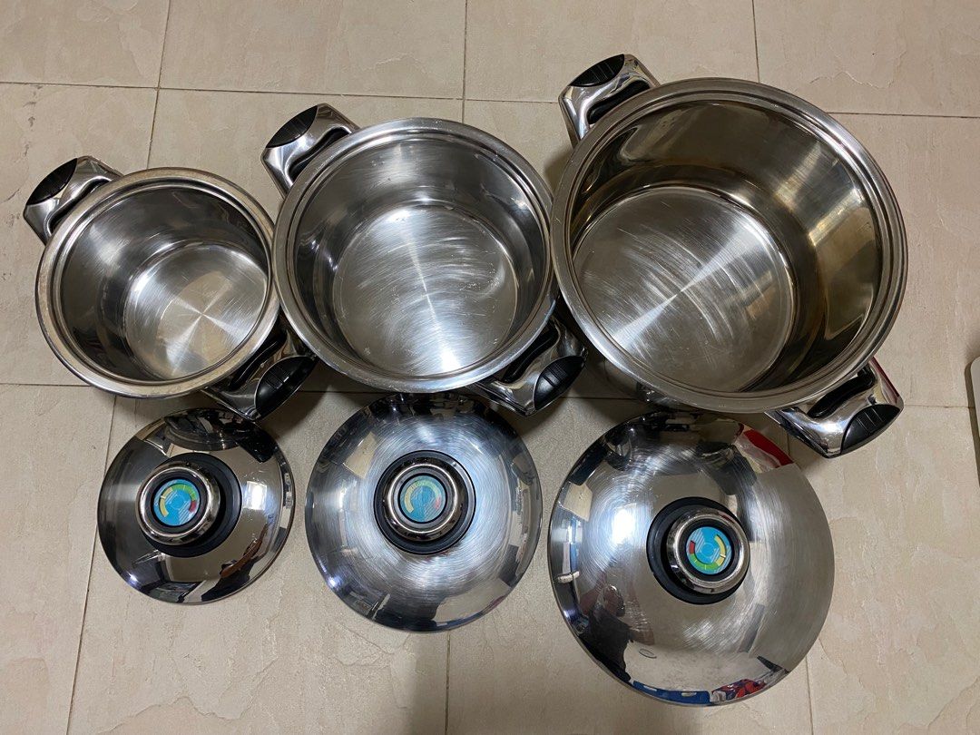 Stainless steel pressure cooker set (German designed SOLINGEN CS KOCH ...
