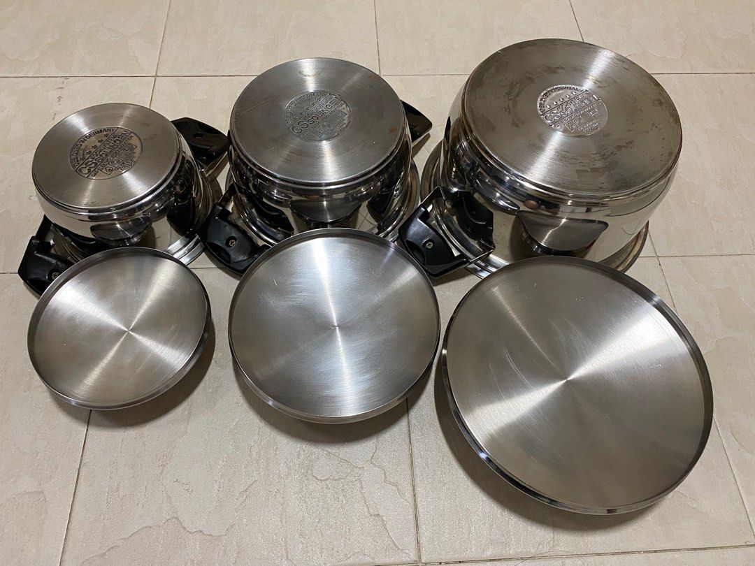 Stainless steel pressure cooker set (German designed SOLINGEN CS KOCH ...
