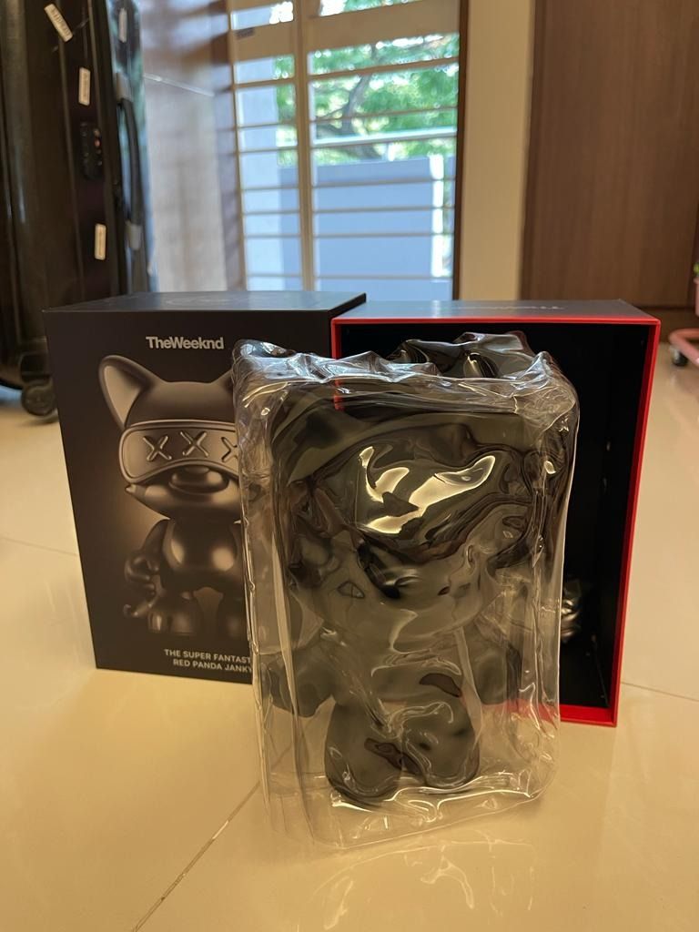 SUPERPLASTIC X THE WEEKND - Super Fantastic Black Panda Cat, Hobbies ...