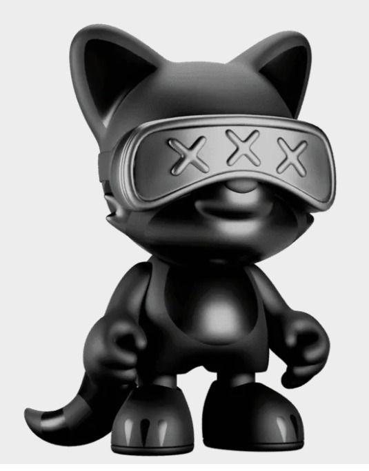 SUPERPLASTIC X THE WEEKND - Super Fantastic Black Panda Cat, Hobbies ...