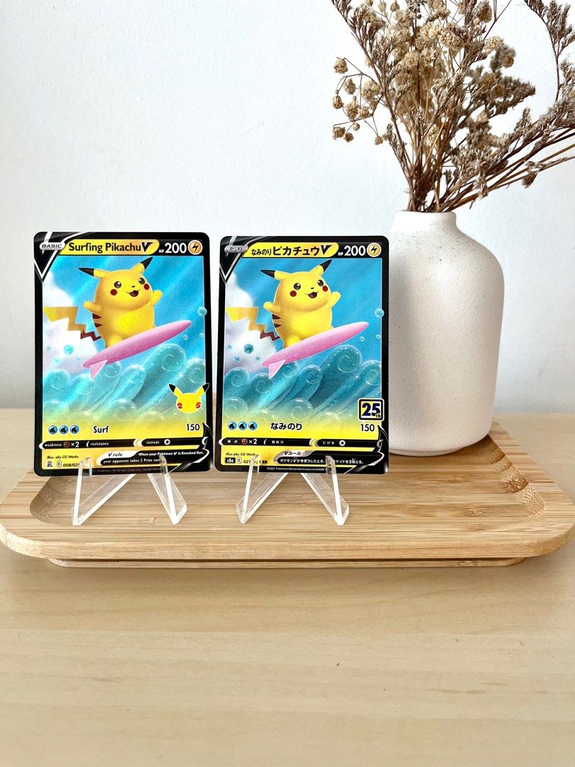Surfing Pikachu V Set English & Japanese Celebrations Classic ...