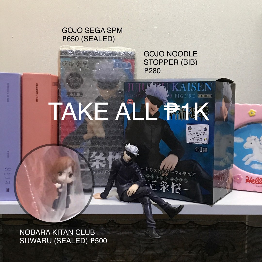TAKE ALL SEALED Gojo Sega SPM & BIB Noodle Stopper Furyu Nobara Kitan ...