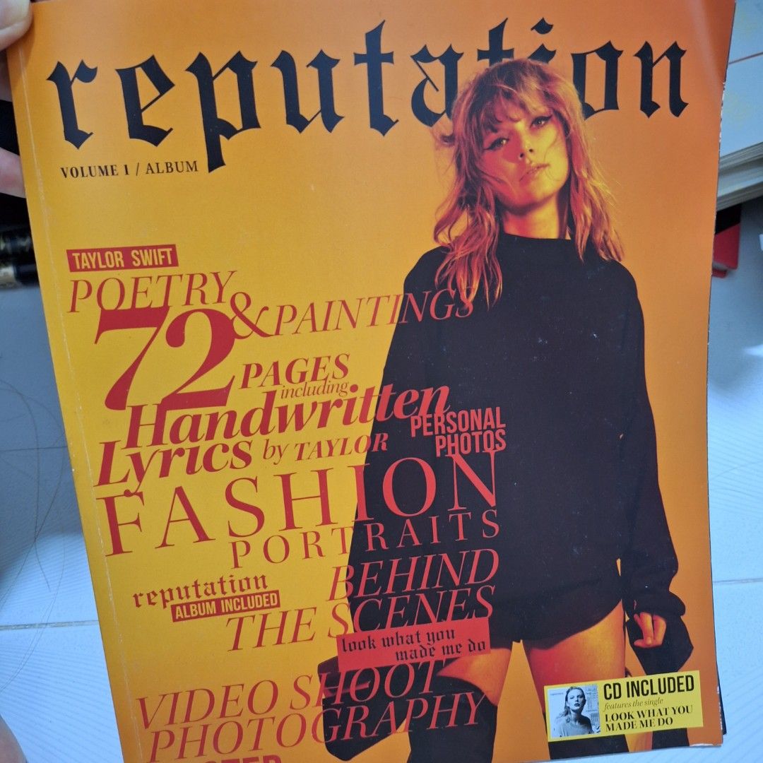 Taylor Swift Reputation Magazine booklet only no CD, 其他, 其他 - Carousell