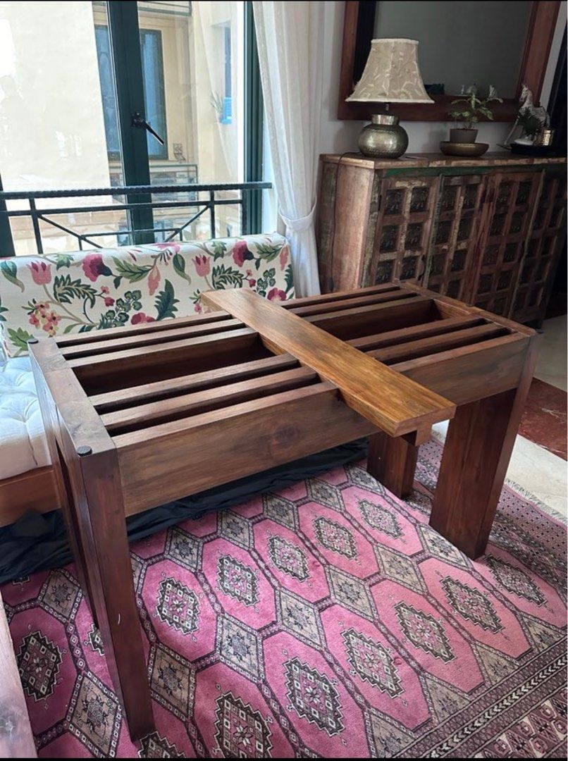 Teak wood Dining Table (no chairs), Furniture & Home Living, Furniture ...