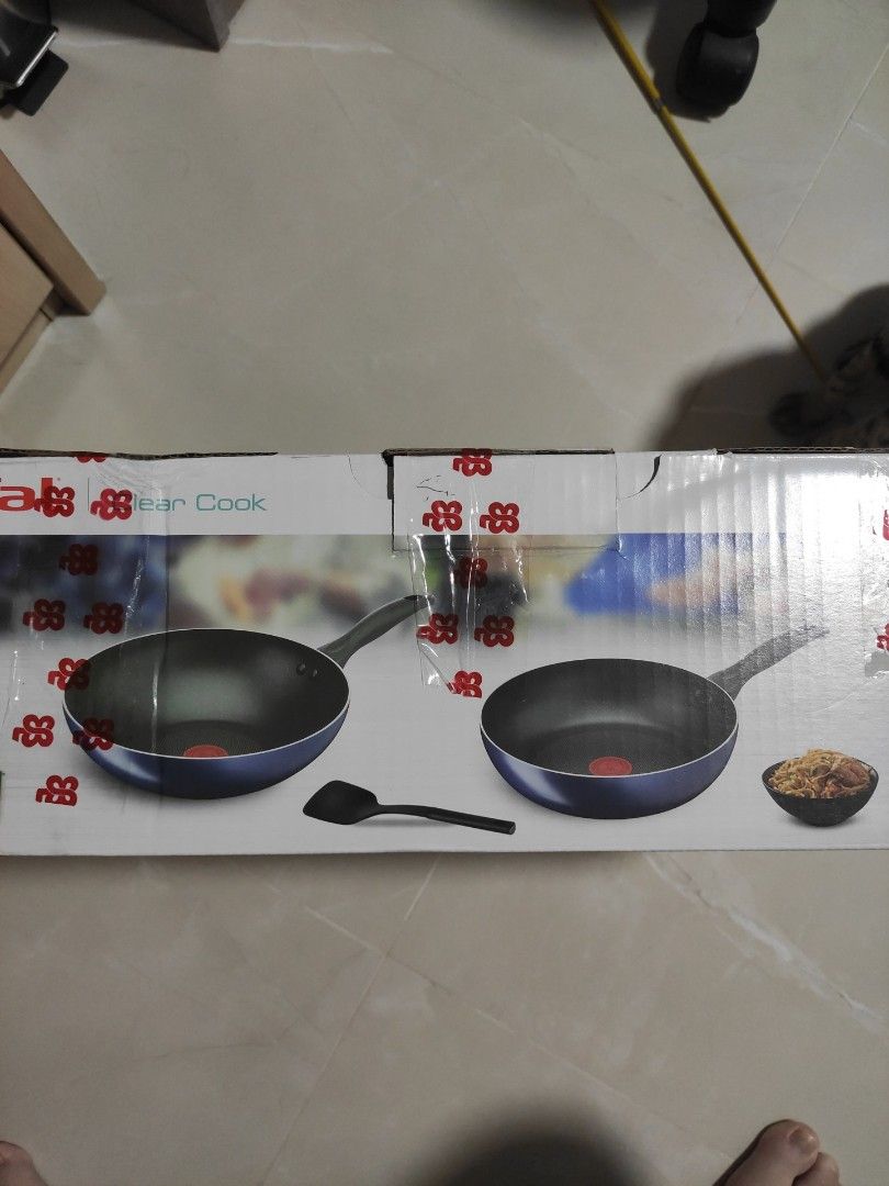 TEFAL CLEAR COOK Cooking set pans, Furniture & Home Living, Kitchenware ...