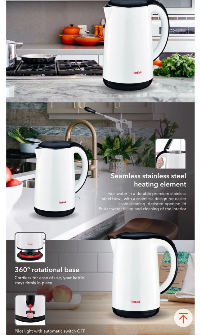 Tefal Safe Tea Kettle KO2601, TV & Home Appliances, Kitchen Appliances ...