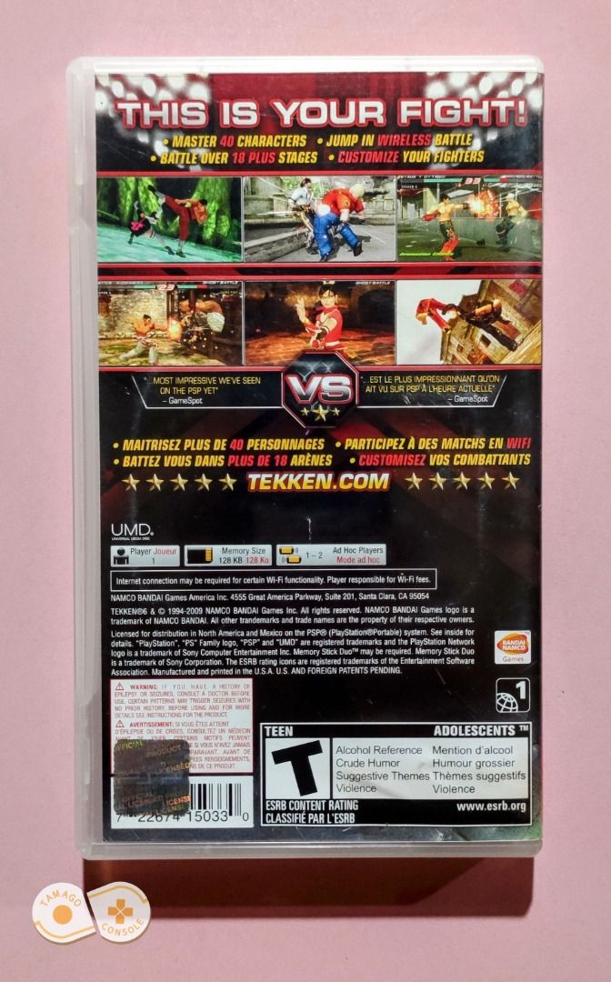 Tekken 6 - [PSP Game] [ENGLISH Language] [CIB / Complete in Box], Video ...