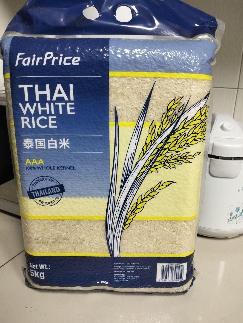 Thai white rice 5kg, Food & Drinks, Rice & Noodles on Carousell