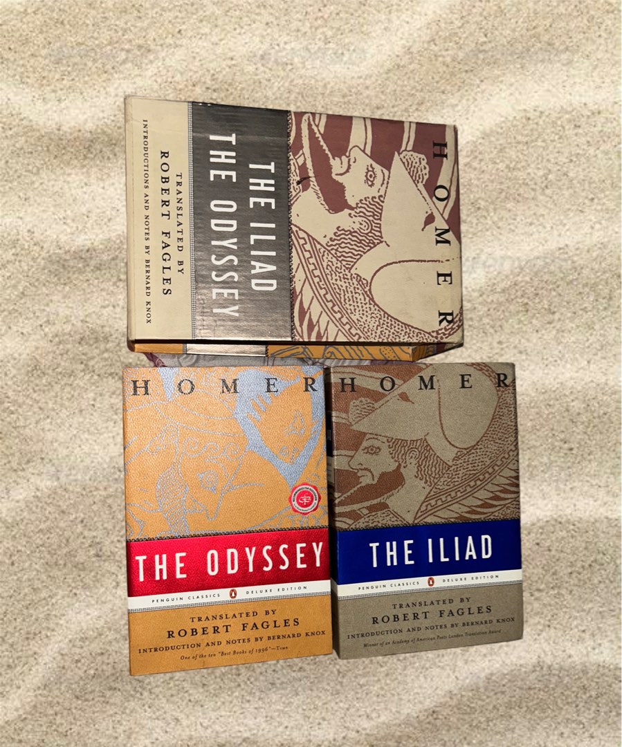 The Iliad The Odyssey by Homer Set, Hobbies & Toys, Books & Magazines ...