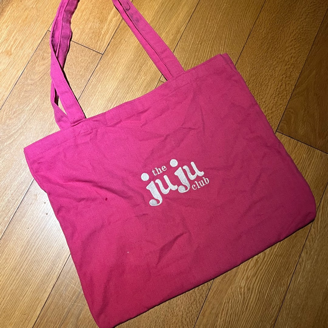 The Juju Club Pink Tote Bag, Women's Fashion, Bags & Wallets, Tote Bags ...