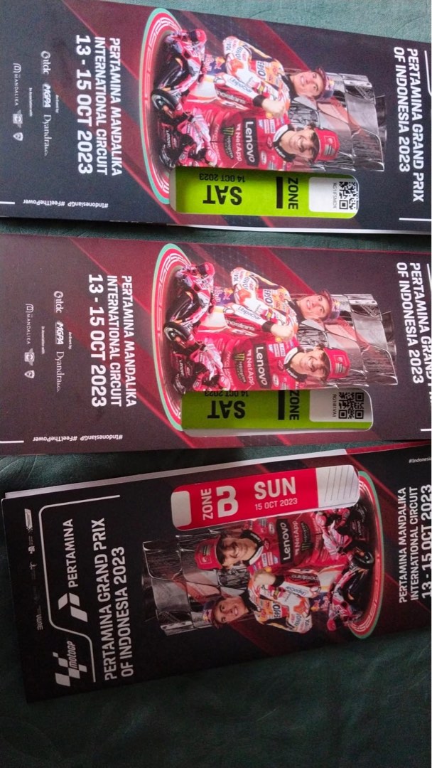 Tiket Moto GP hari minggu, Tiket & Voucher, Tiket Acara di Carousell