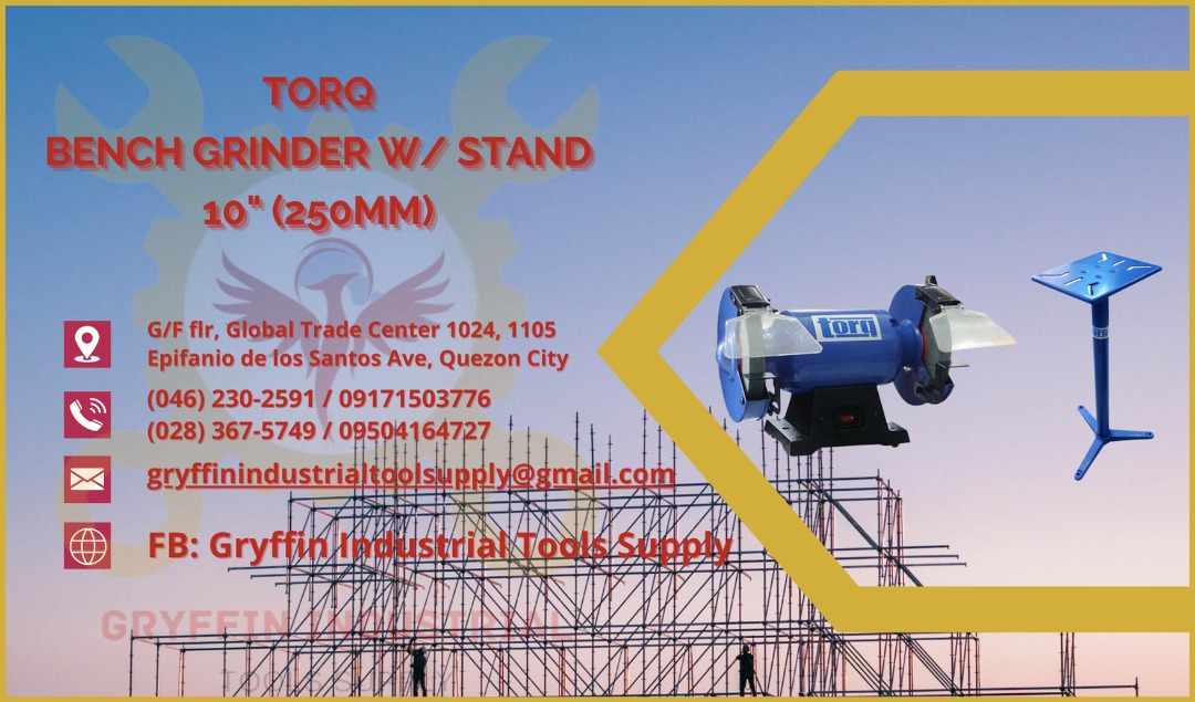 TORQ BENCH GRINDER W/ STAND 10" (250MM), Commercial & Industrial ...