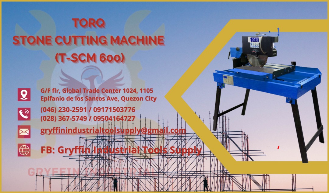TORQ STONE CUTTING MACHINE (T-SCM 600), Commercial & Industrial ...