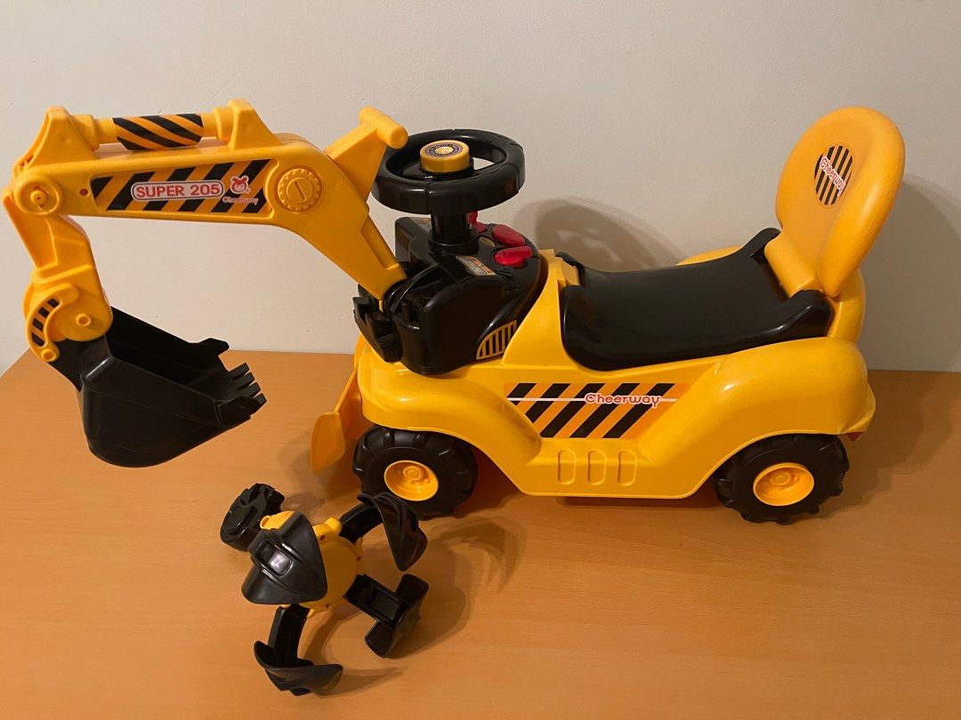 Toy Excavator ride on, Hobbies & Toys, Toys & Games on Carousell