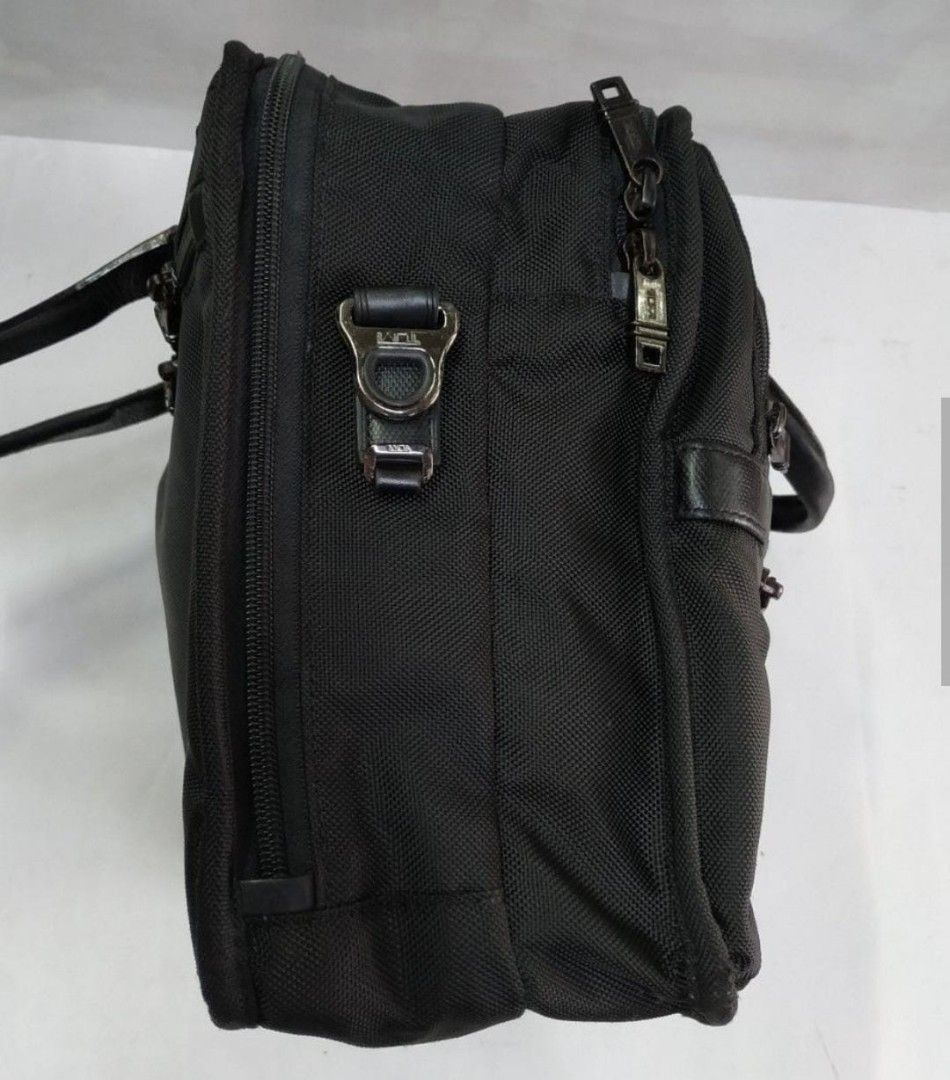 Tumi Alpha T-Pass Black Briefcase Laptop Bag, Men's Fashion, Bags, Belt ...