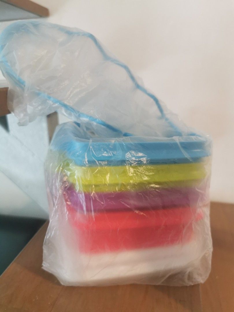 Tupperware Food Container 790ml lunch boxes X 4 stackable, Furniture ...