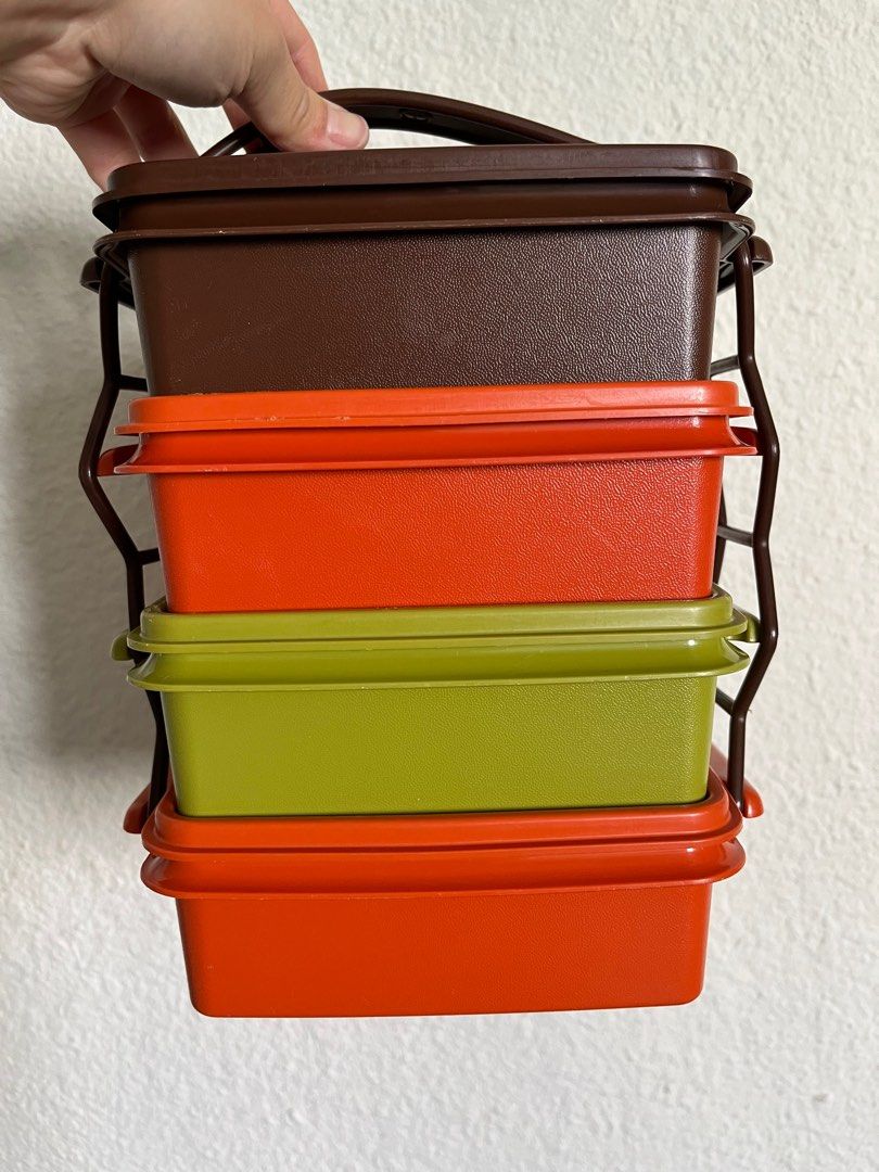 Tupperware lunch box tiffin set, Furniture & Home Living, Kitchenware ...