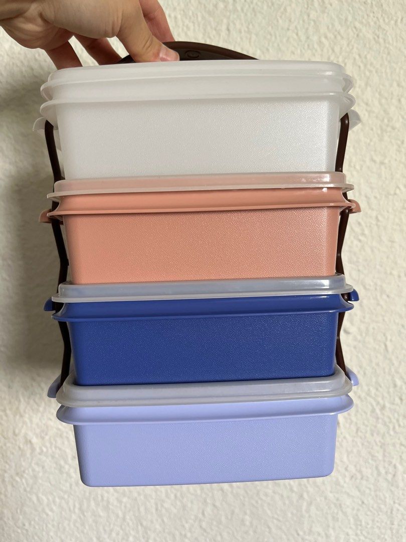 Tupperware lunch box tiffin set, Furniture & Home Living, Kitchenware ...