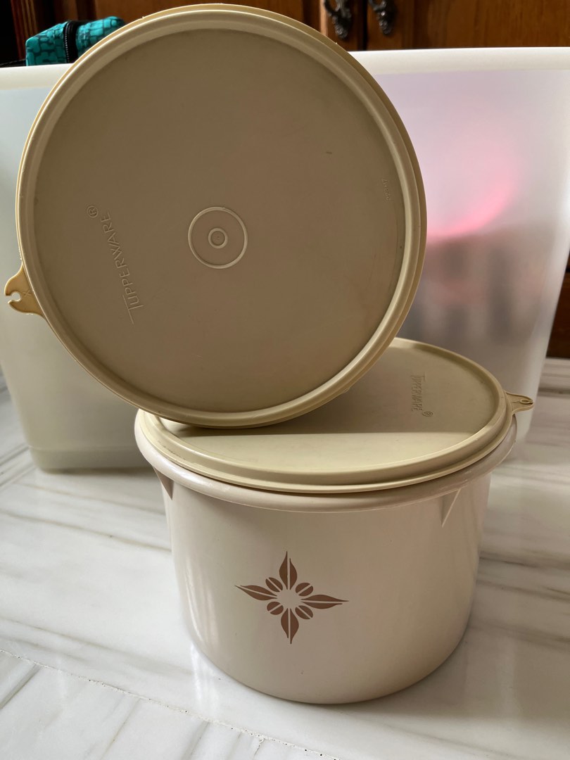 Tupperware round vintage container, Furniture & Home Living ...