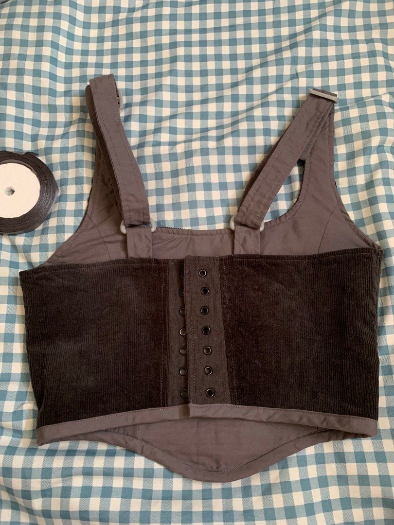 Upcycle carhart corset top, Women's Fashion, Tops, Other Tops on Carousell