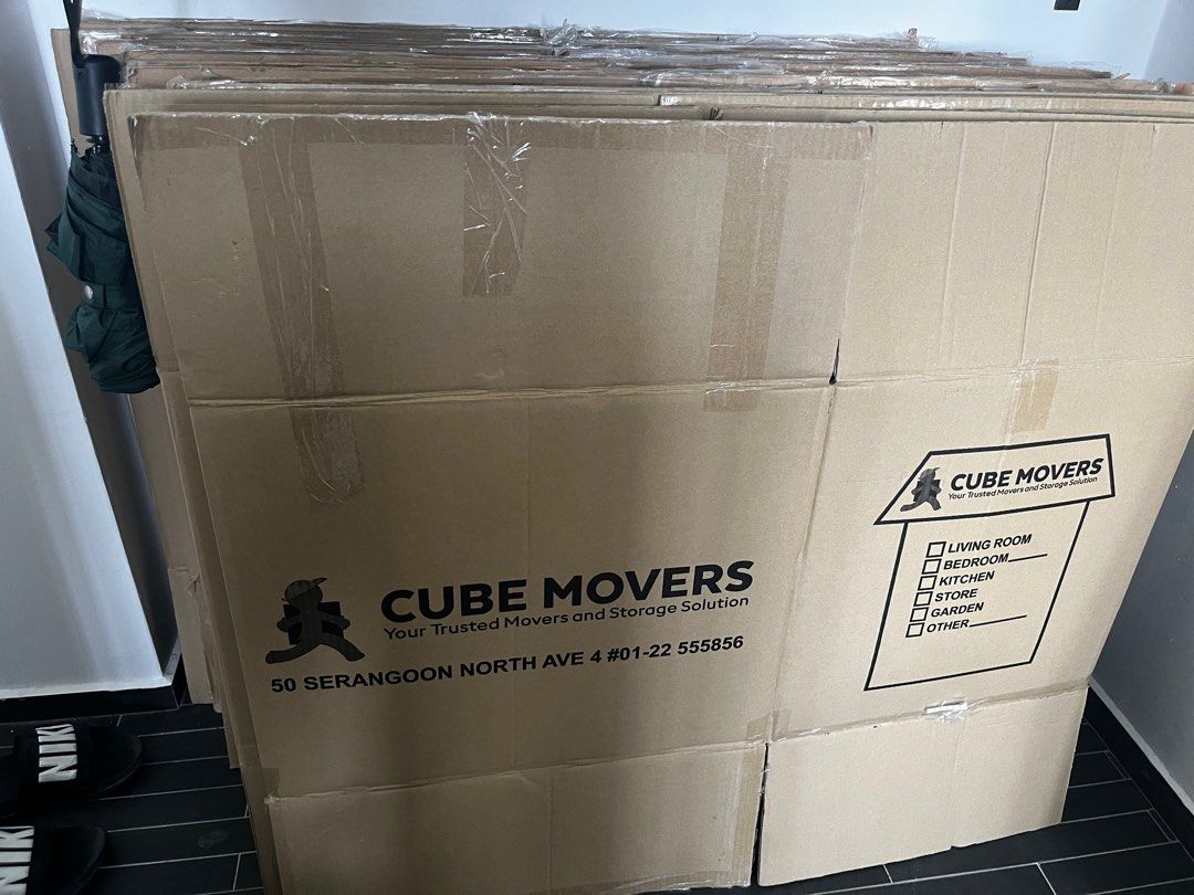 Used boxes for moving, Furniture & Home Living, Home Improvement ...