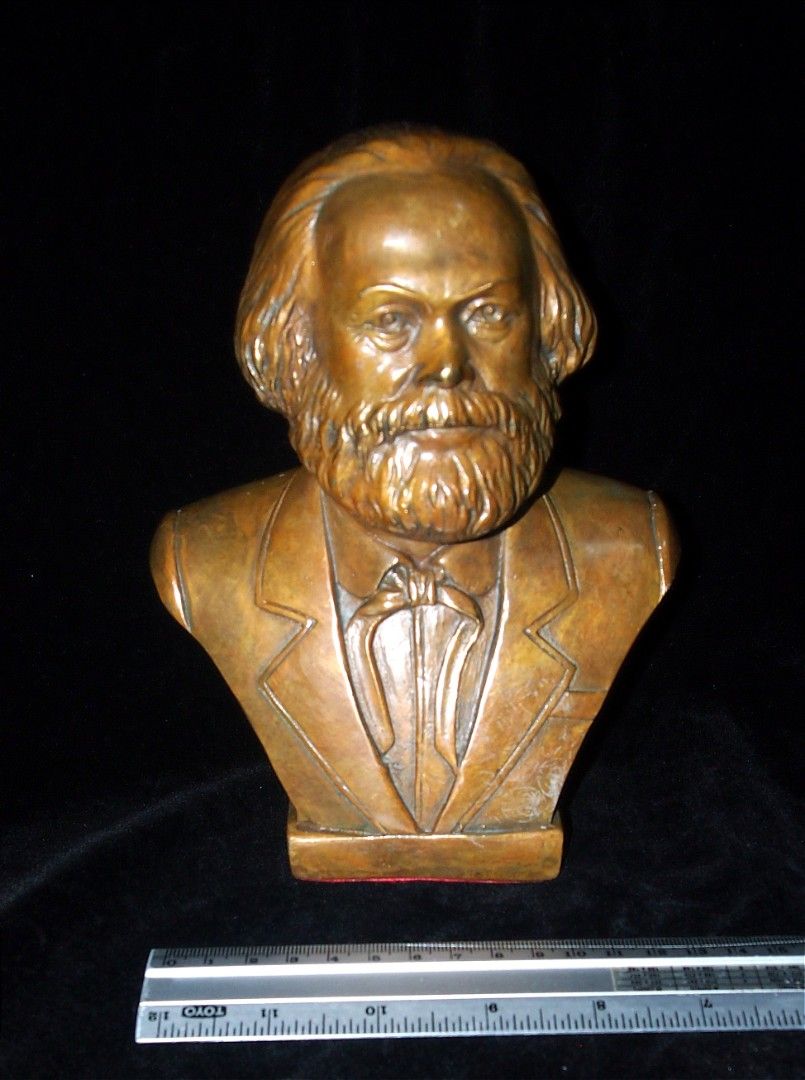 Vintage antique karl marx statue metal cultural Revolution, Hobbies ...