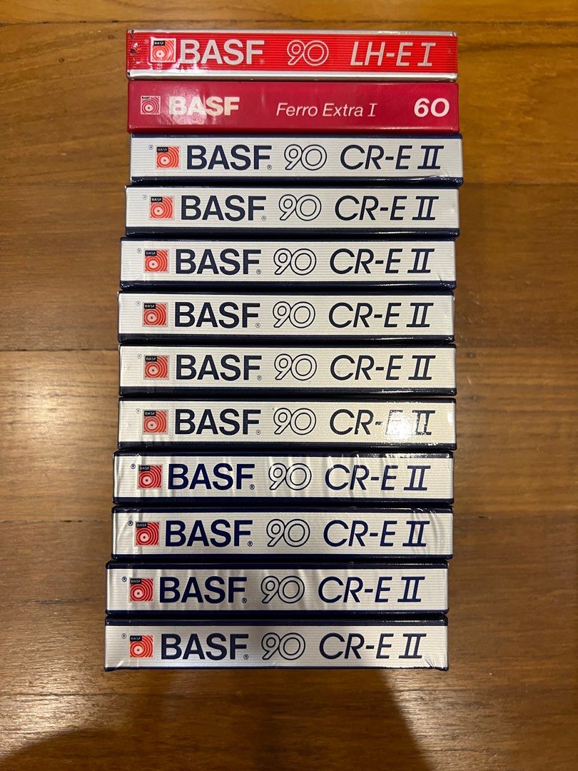 VINTAGE BASF CR-E II TYPE 2 CASSETTE TAPES 10 PIECES AND 2 extra free, Audio, Portable Audio ...