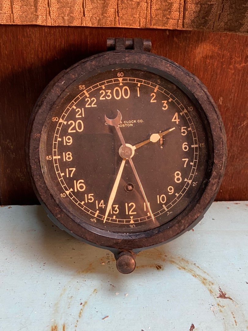 VINTAGE CHELSEA U.S.NAVY MILITARY SHIPS CLOCK, Hobbies & Toys ...