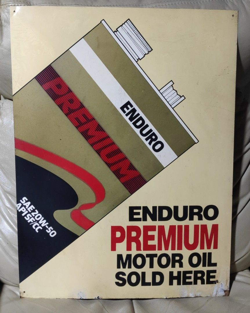 vintage sign motor oil advertisement, Hobbies & Toys, Collectibles ...