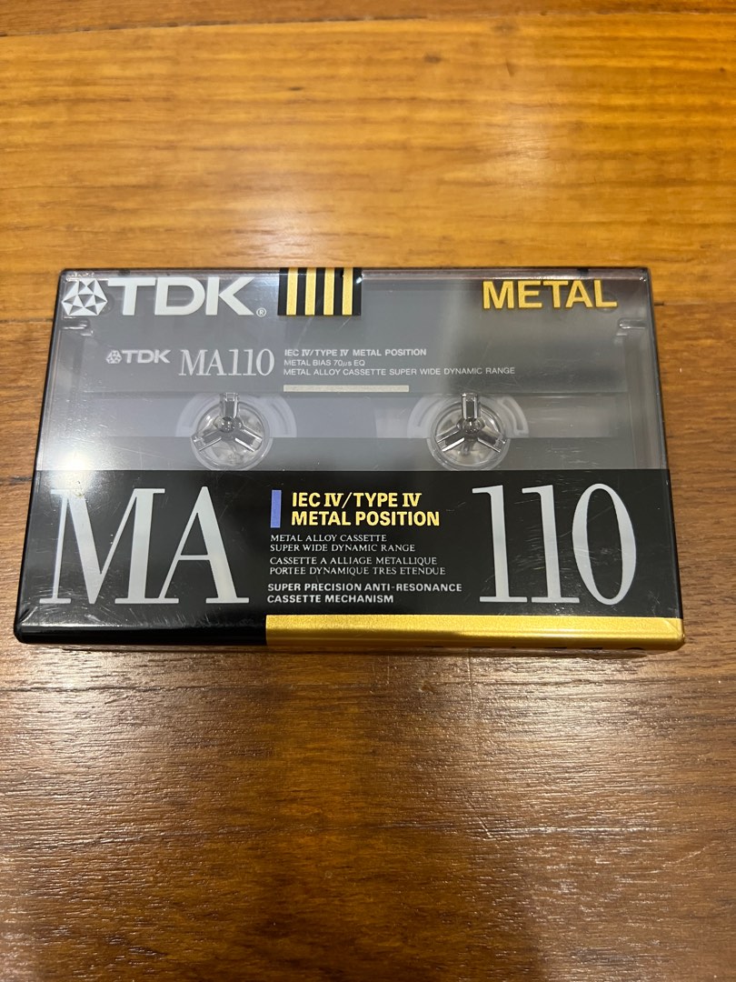 VINTAGE TDK MA TYPE 4 METAL CASSETTE TAPE, Audio, Portable Audio Accessories on Carousell