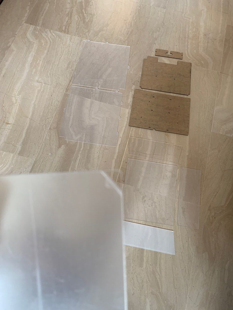 Voron v0.1 acrylic panels enclosure clear gloss black partial set ...