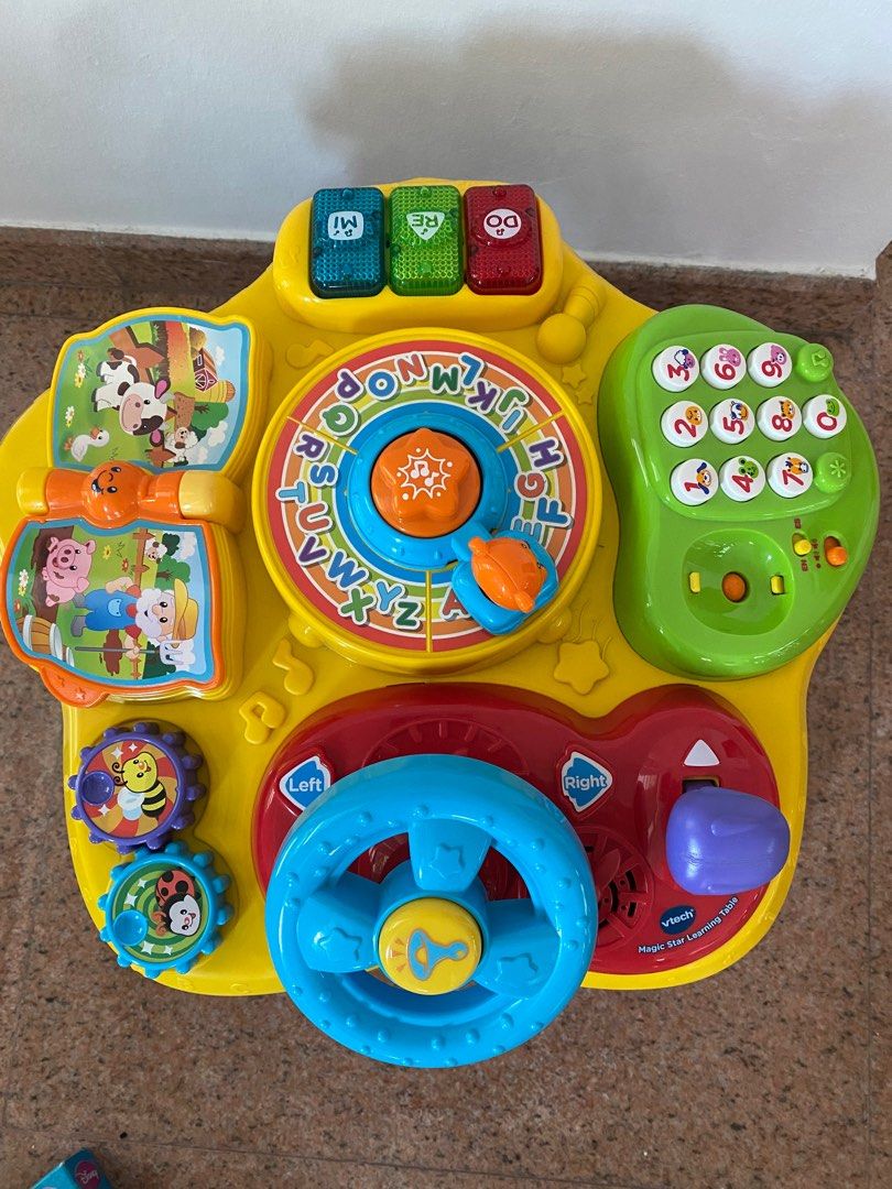 Vtech Magic Star Learning Table, Babies & Kids, Infant Playtime on ...