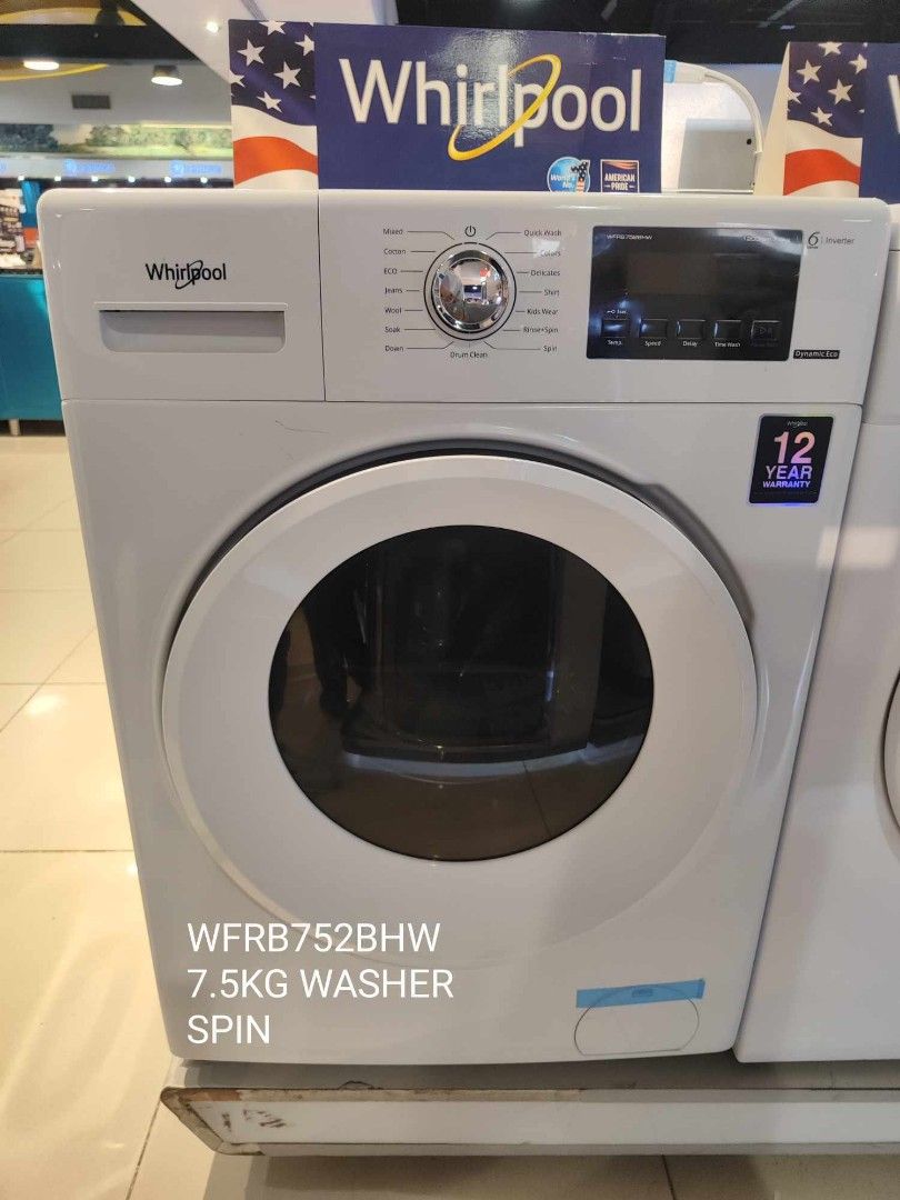 Whirlpool Front Load Inverter/Dryer Washing Machine, TV & Home ...