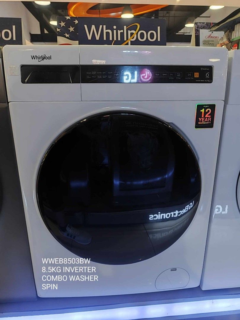 Whirlpool Front Load Inverter/Dryer Washing Machine, TV & Home ...