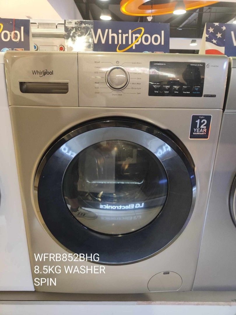 Whirlpool Front Load Inverter/Dryer Washing Machine, TV & Home ...