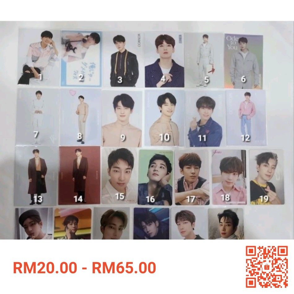 WTS SEVENTEEN WONWOO PHOTOCARDS, Hobbies & Toys, Collectibles & Memorabilia, K-Wave on Carousell