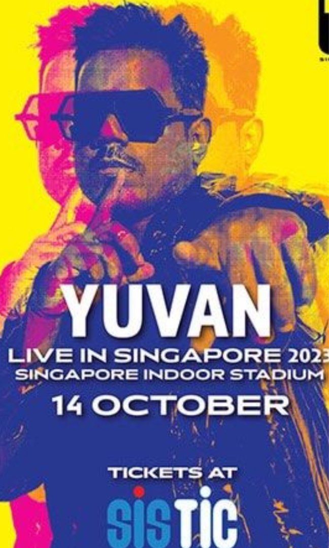 Yuvan U1 Concert 2023 Cat 3 Ticket Seated x 1, Tickets & Vouchers ...