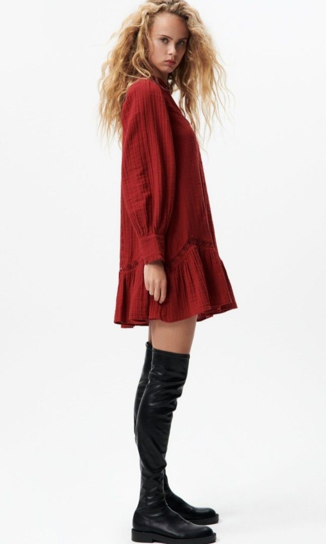 Zara red dress, Women's Fashion, Dresses & Sets, Dresses on Carousell
