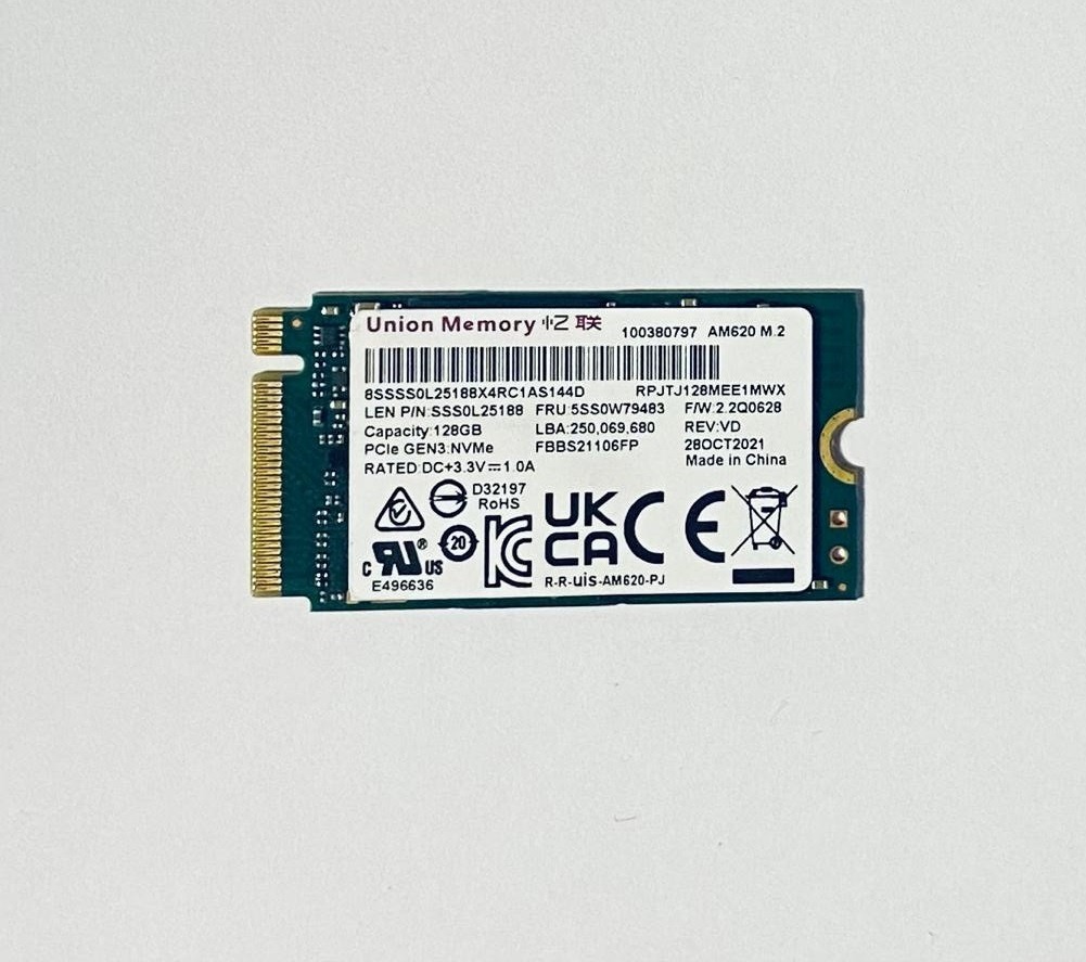 128GB SSD UNION MEMORY AM620 M.2 2242 PCIe NVMe PCIe Gen3 High ...