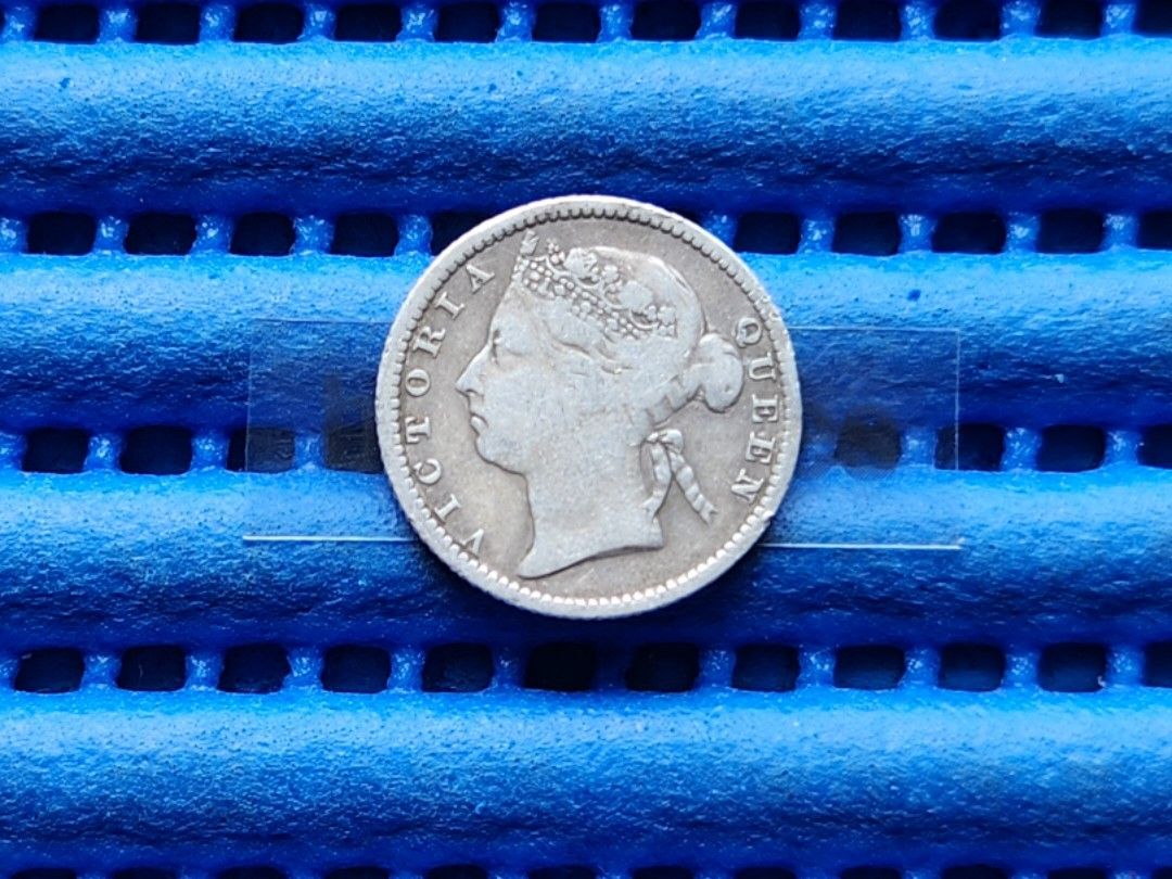 1888 Straits Settlements Queen Victoria 10 Cents Silver Coin, Hobbies & Toys, Memorabilia ...