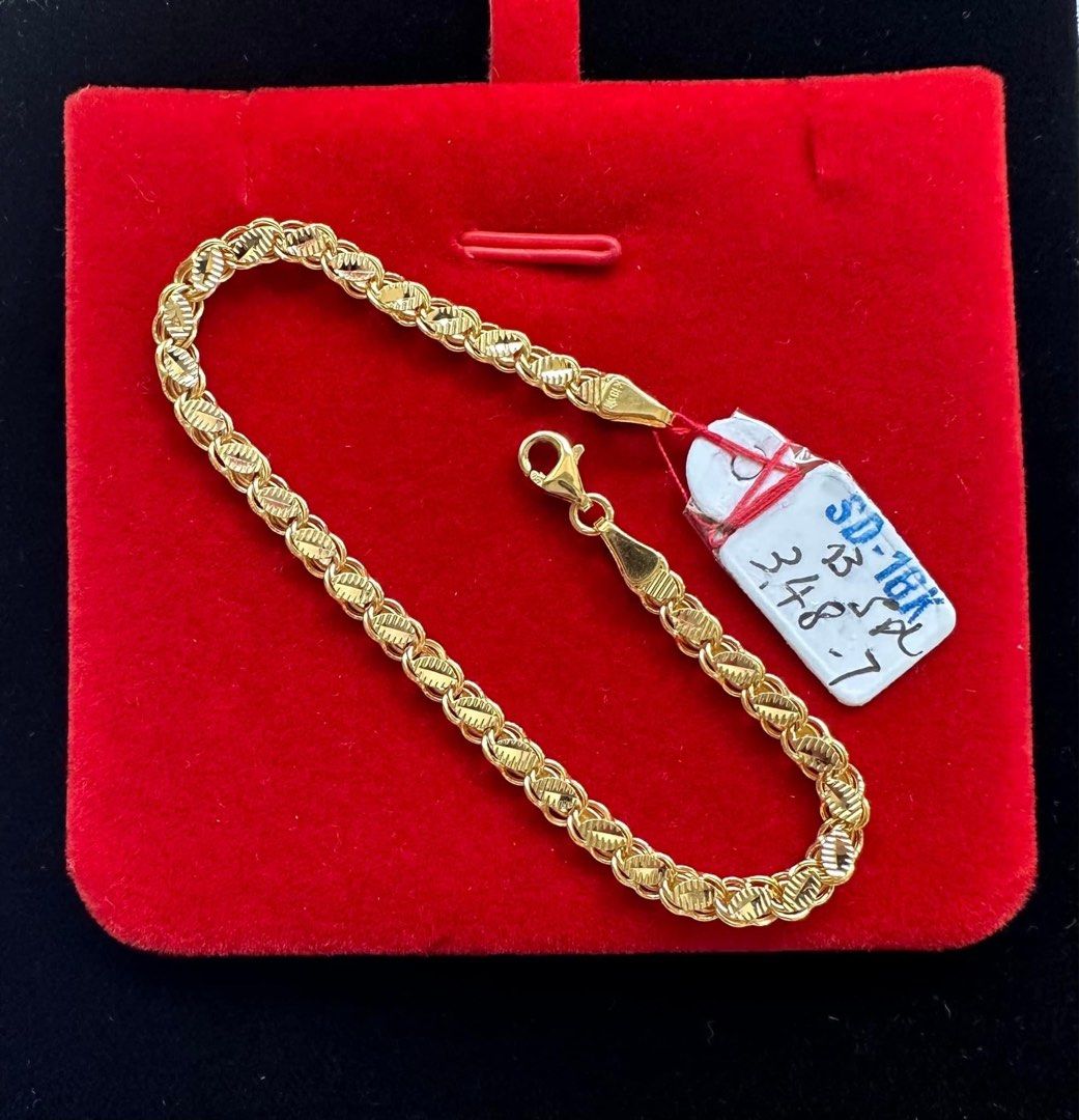 18K Saudi Gold Damascus bracelet, Women's Fashion, Jewelry & Organizers ...