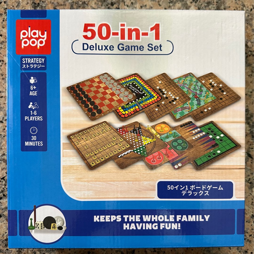 50-in-1 Deluxe game set Fun Family Board Games, Hobbies & Toys, Toys ...