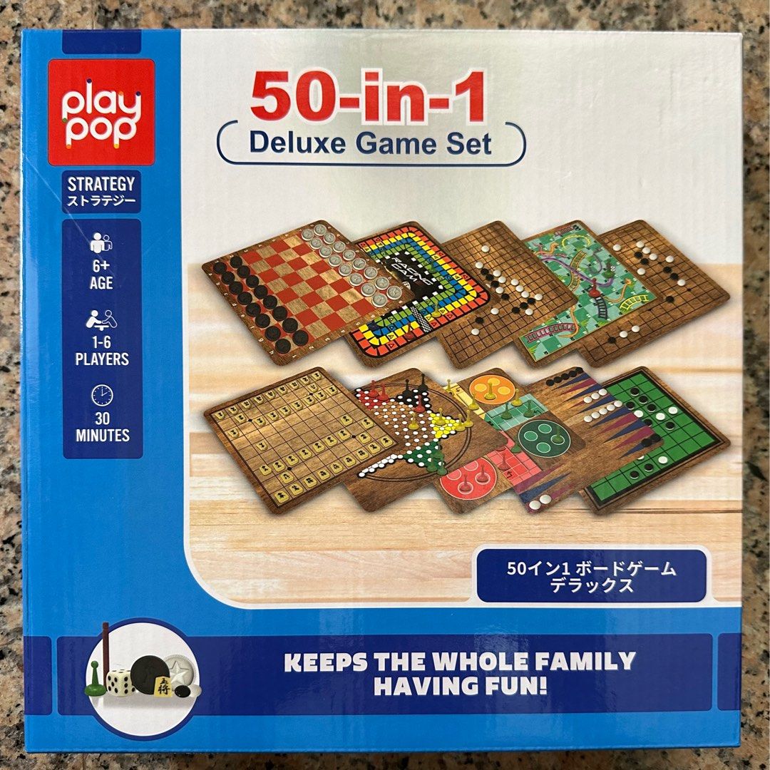 UNO & 50-in-1 Deluxe game set Fun Family Board Games, Hobbies & Toys ...